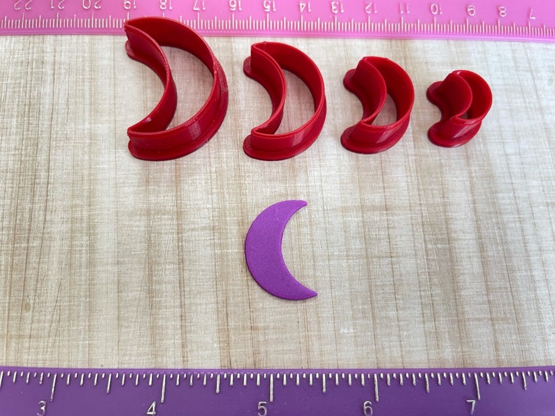 Moon Cutter Cookie or Fondant Cutter and Polymer Clay Jewelry - Etsy