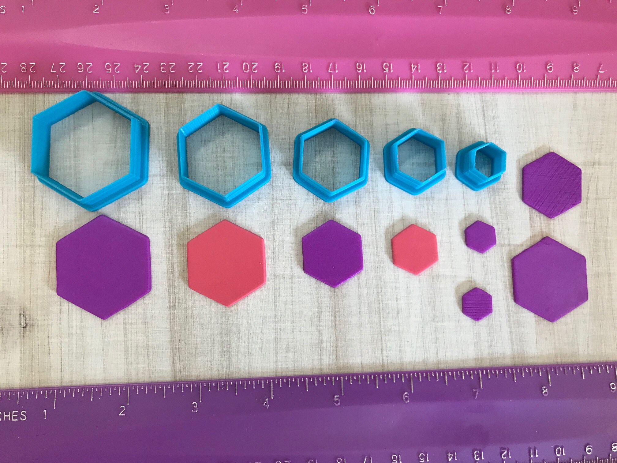 Hexagon Cutter for Polymer Clay Jewelry Earring Making Cookie - Etsy