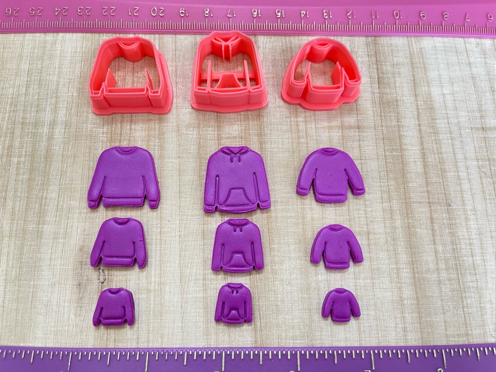 Sweater Hoodie Winter Cutters Embossing for Cookie or Fondant & Polymer ...