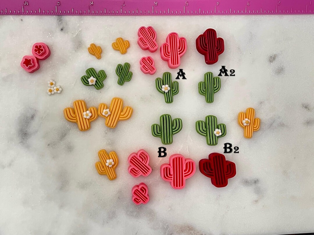 Cactus Embossing Cutter Cookie or Fondant & Polymer Clay, Jewelry ...