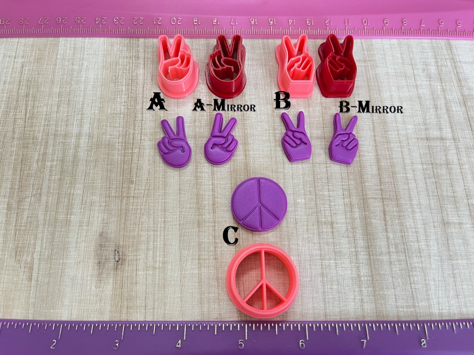 Peace Sign Embossing Cutter for Cookie or Fondant & Polymer - Etsy