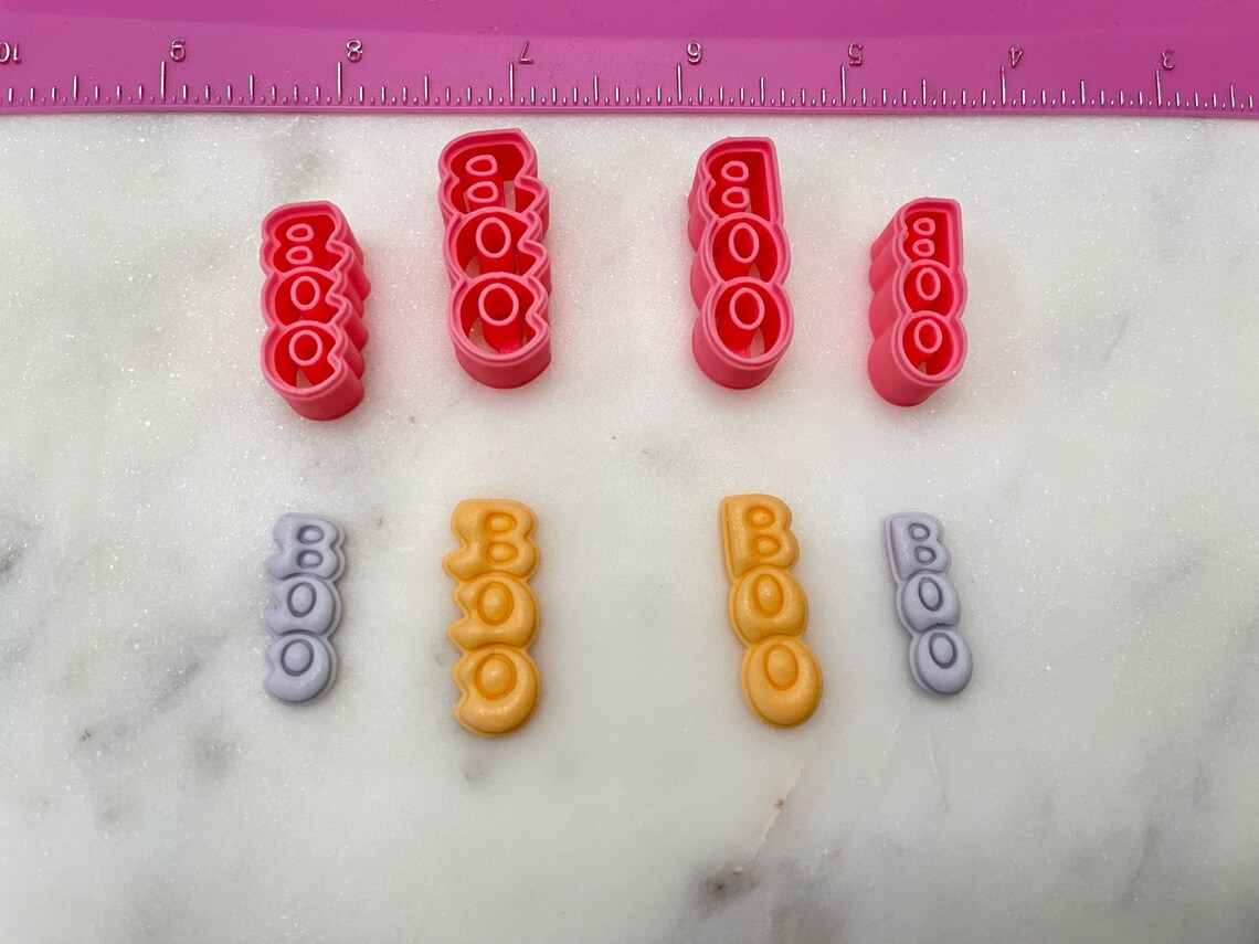 Halloween BOO Cutters for Cookie or Fondant & Polymer Clay, Jewelry ...