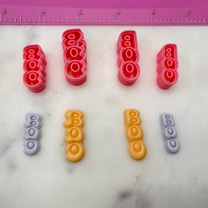 Halloween BOO Cutters for Cookie or Fondant & Polymer Clay, Jewelry ...