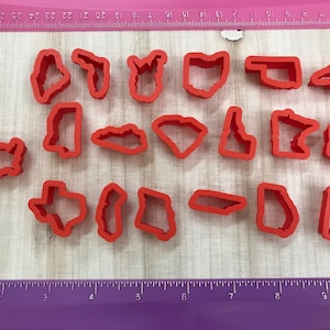 States of USA Shaped or United States Map Cutters for Polymer Clay ...