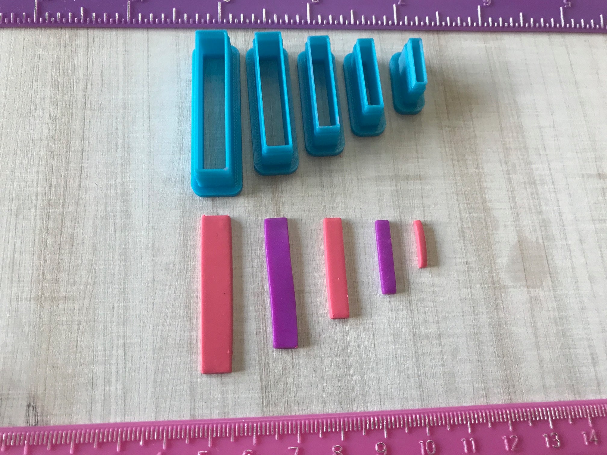 Narrow Rectangle Cutter for Polymer Clay Jewelry Earring - Etsy