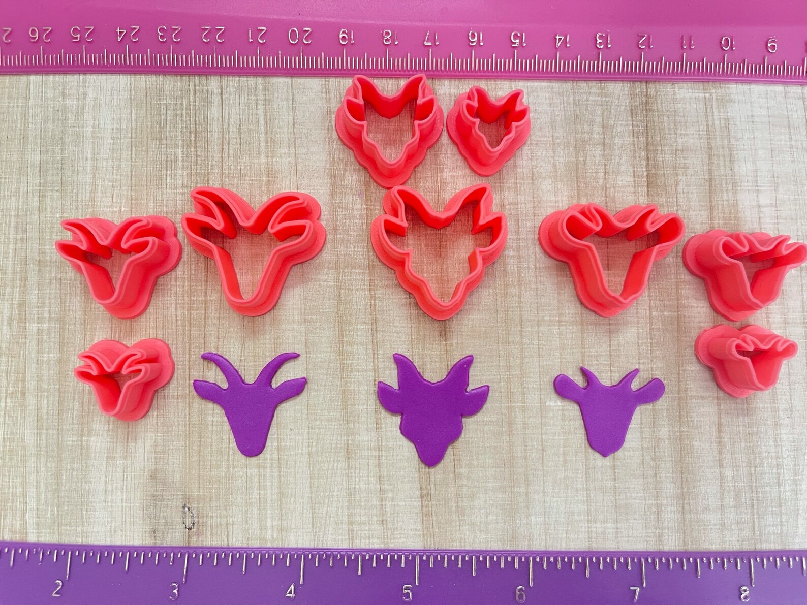 Goat Head Animal for Cookie Fondant Cutter or Polymer Clay | Etsy