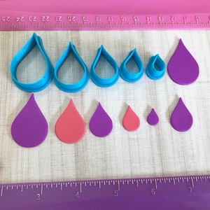 Tear Drop Cutter for Cookie or Fondant & Polymer Clay Jewelry - Etsy