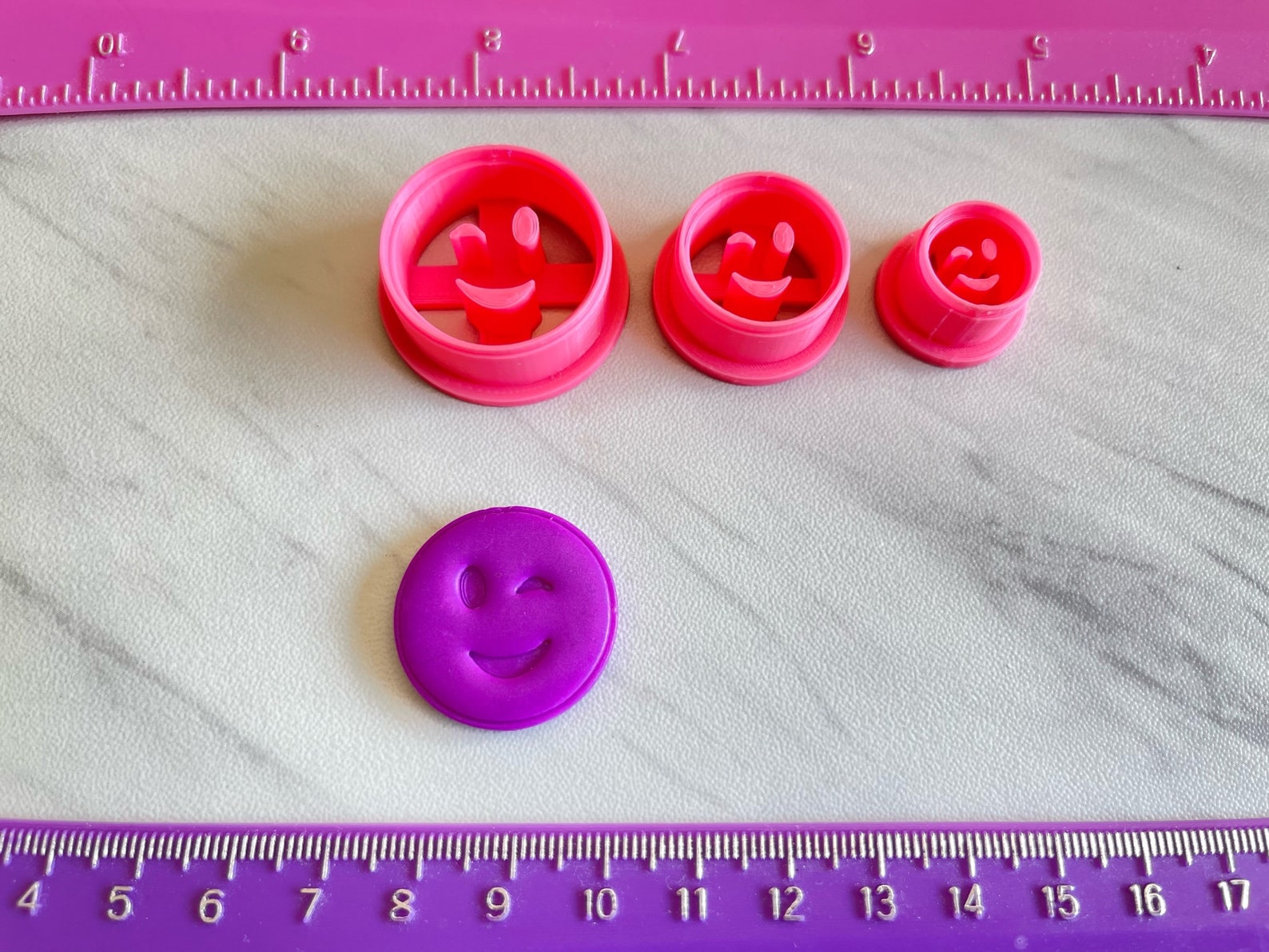 Smiley Embossing Cutters Halloween for Cookie or Fondant & - Etsy