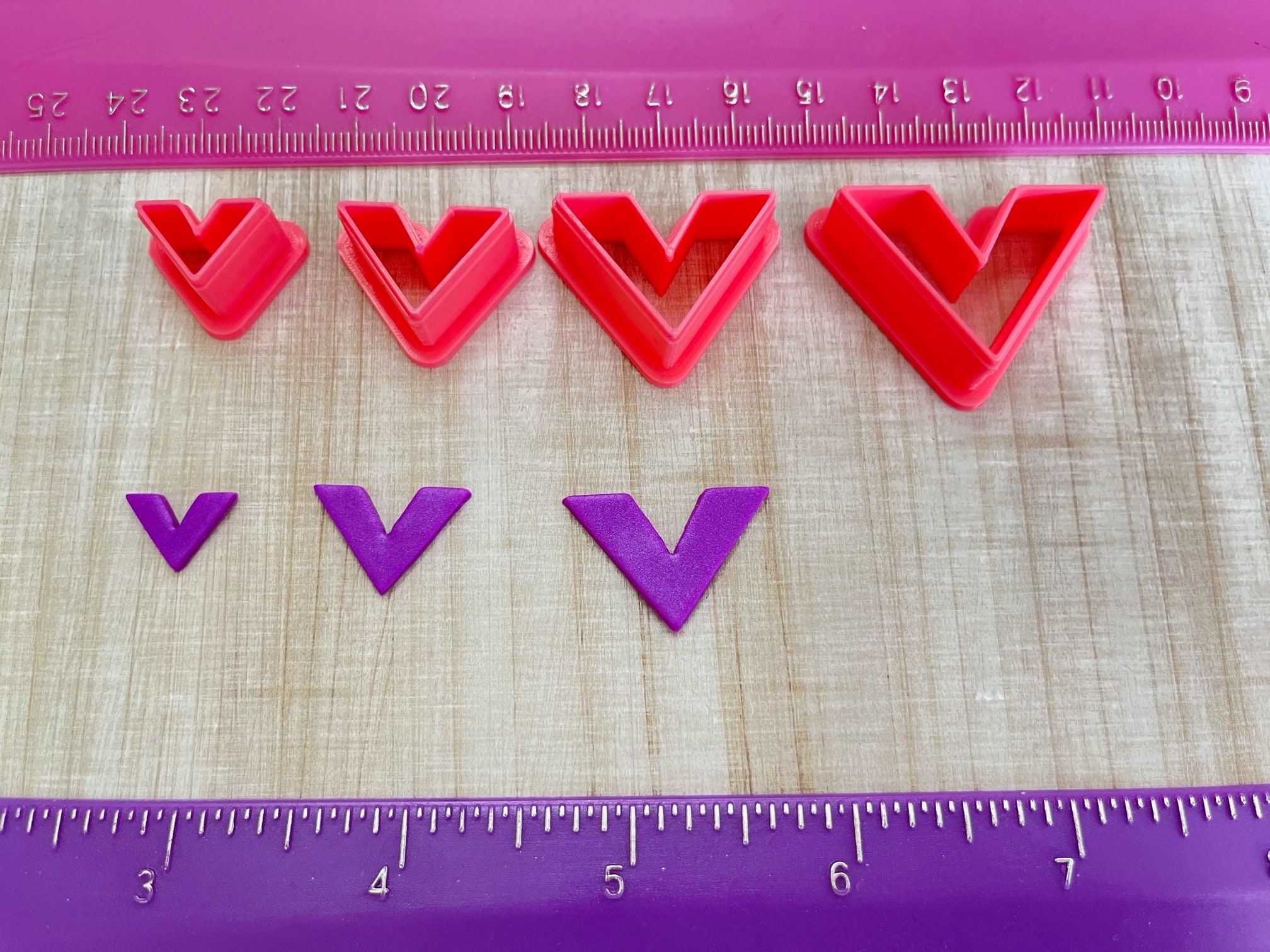 V Shape Cutter Earing Shape for Polymer Clay Jewelry Earing | Etsy