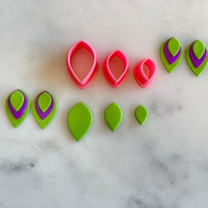 Tear Drop Cutter for Cookie or Fondant & Polymer Clay, Jewelry Earrings ...