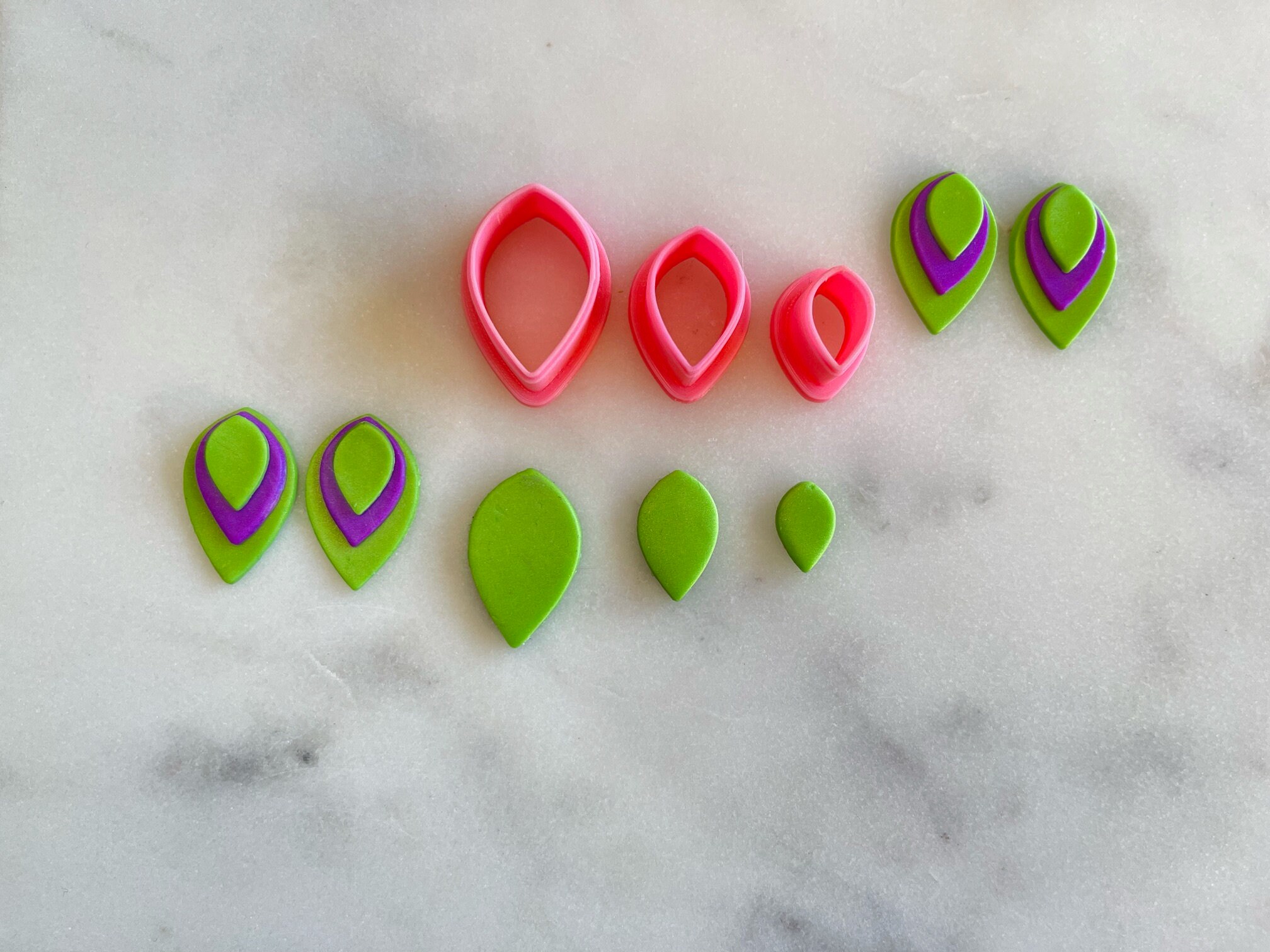 Tear Drop Cutter for Cookie or Fondant & Polymer Clay, Jewelry Earrings ...