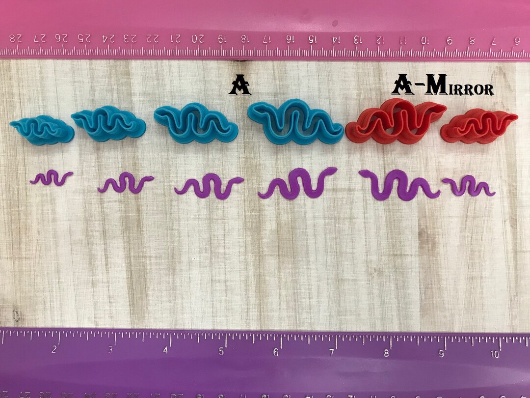 Snake Cutter or Mirror Cutter Animals for Cookie or Fondant & Polymer ...