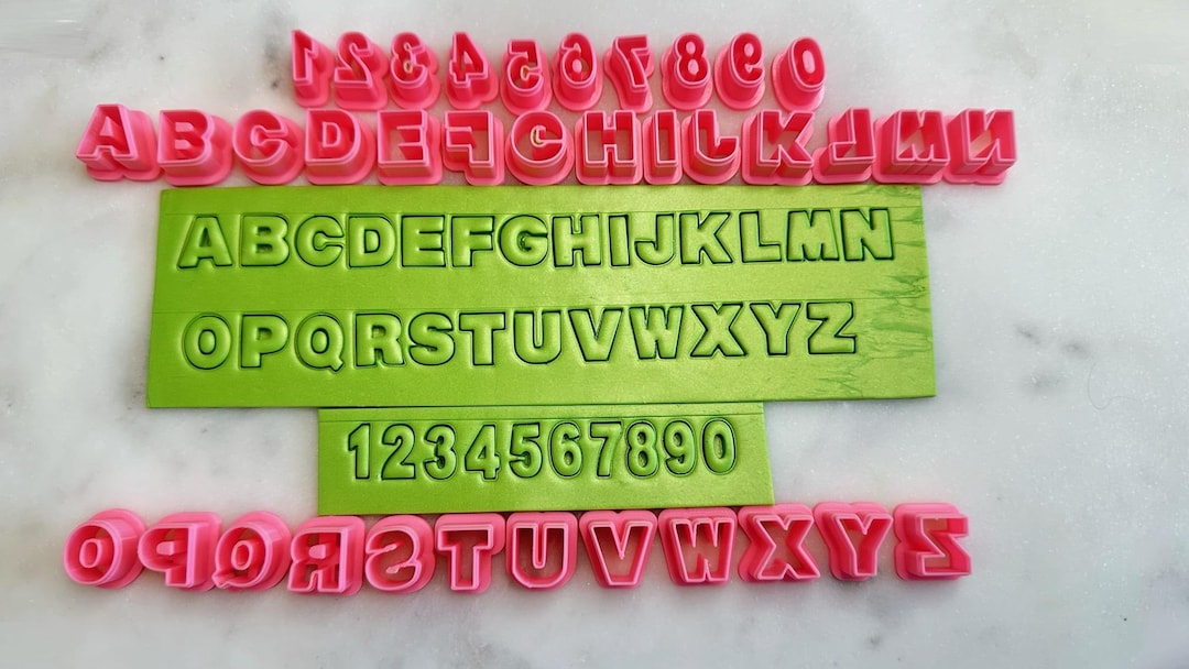 Alphabet Letters Numbers Micro Mini Cutters for Polymer Clay Jewelry ...