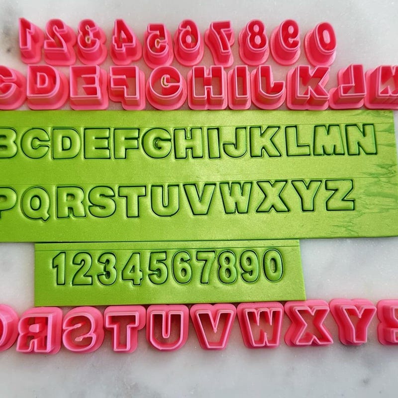 Alphabet Letters for Fondant - Etsy
