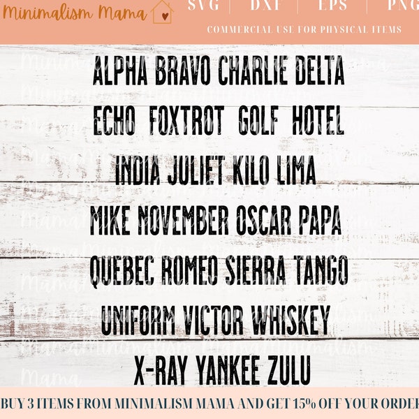 Military Alphabet - Etsy