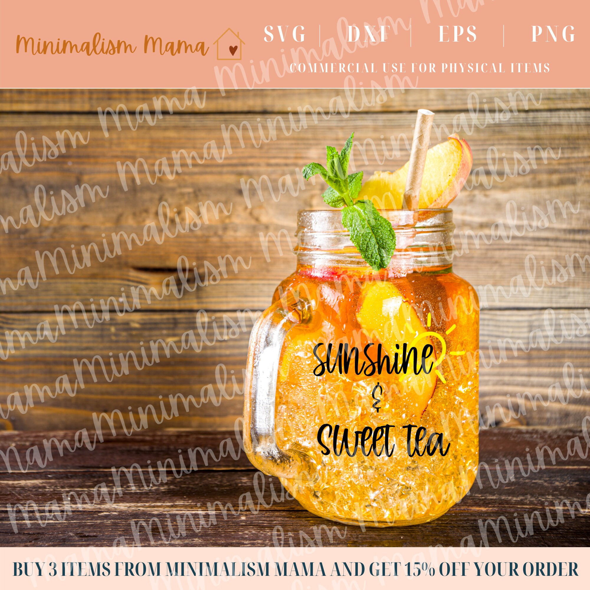 Farmhouse Svg SWEET TEA & SUNSHINE Svg Sweet Tea Svg - Etsy