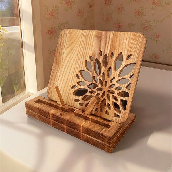 Wooden Book Holder - Etsy
