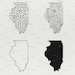 Illinois Map Outline SVG DXF Files Cut Files United States of America ...