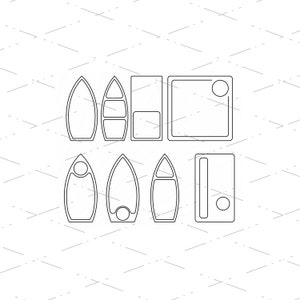 SVG Sushi Serving Boards & Platters Bundle CNC Files for Woodworking ...