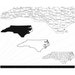 North Carolina Maps Outline SVG DXF Files North Carolina Cut Files ...