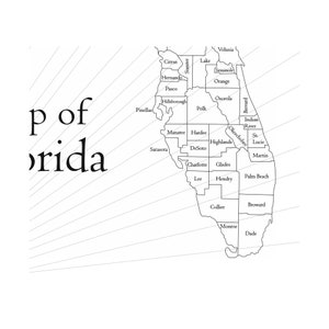 Florida Maps Outline SVG DXF Files Florida Cut Files United States of ...