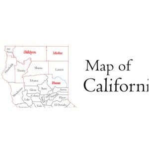 California Map Outline SVG DXF Files Cut Files United States of America ...