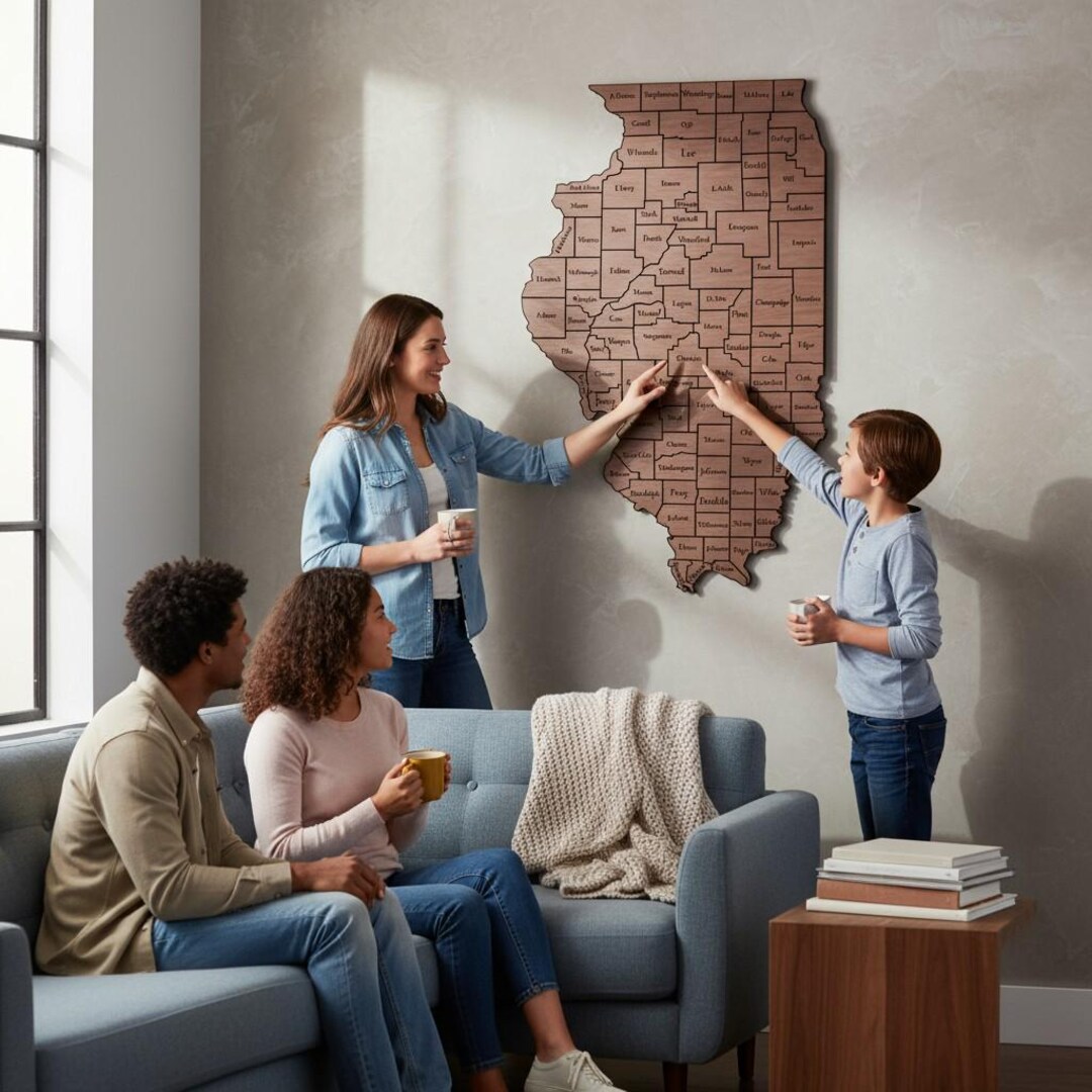 Illinois Map Outline SVG DXF Files Cut Files United States of America ...