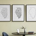 Illinois Map Outline SVG DXF Files Cut Files United States of America ...