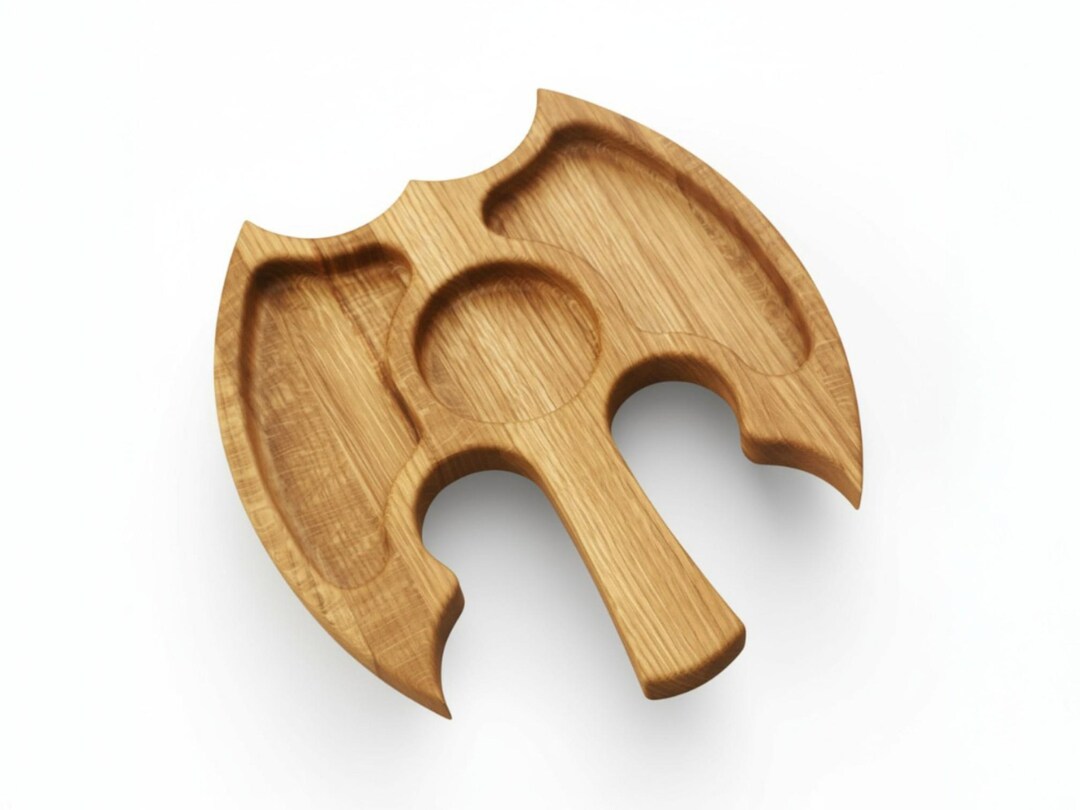 Viking Axe Serving Board Wooden Axe Snack Tray, Norse Charcuterie ...