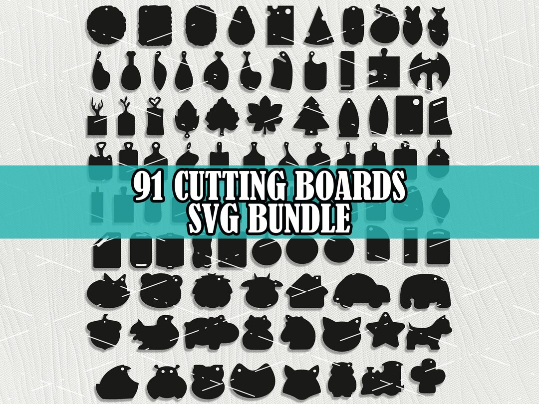 Cutting Boards SVG CNC Woodworking Plans Kitchen Charcuterie Boards ...