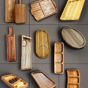 SVG Cutting Boards & Platters Bundle CNC Files for Woodworking Kitchen ...