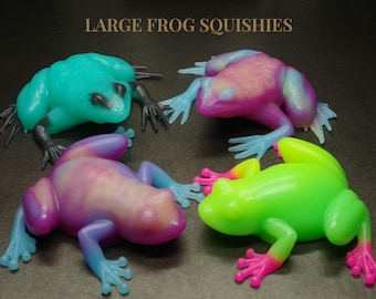 Mini Wide Frog Mochi Minky Squishy Nugget Plush Matcha Latte Green - Etsy