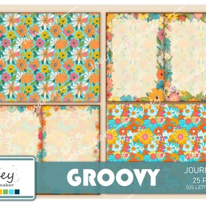 GROOVY - 1960s Retro Digital Journal Kit – US LETTER - Etsy