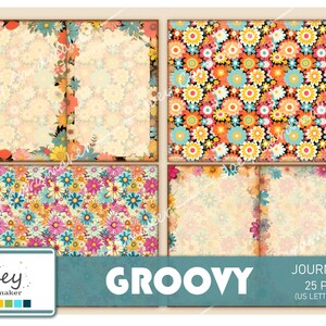 GROOVY - 1960s Retro Digital Journal Kit – US LETTER - Etsy
