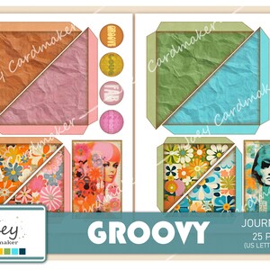 GROOVY - 1960s Retro Digital Journal Kit – US LETTER - Etsy