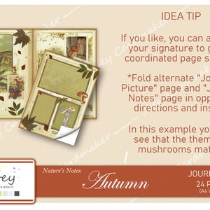 Nature's Notes: Autumn - Vintage Digital Journal Kit – A4 VERSION - Etsy