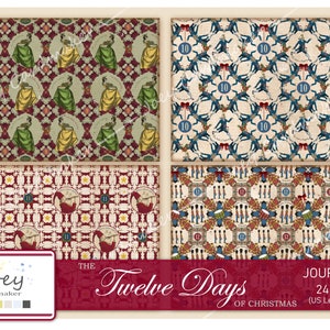 Twelve Days of Christmas, Vintage Digital Journal Kit – US LETTER ...