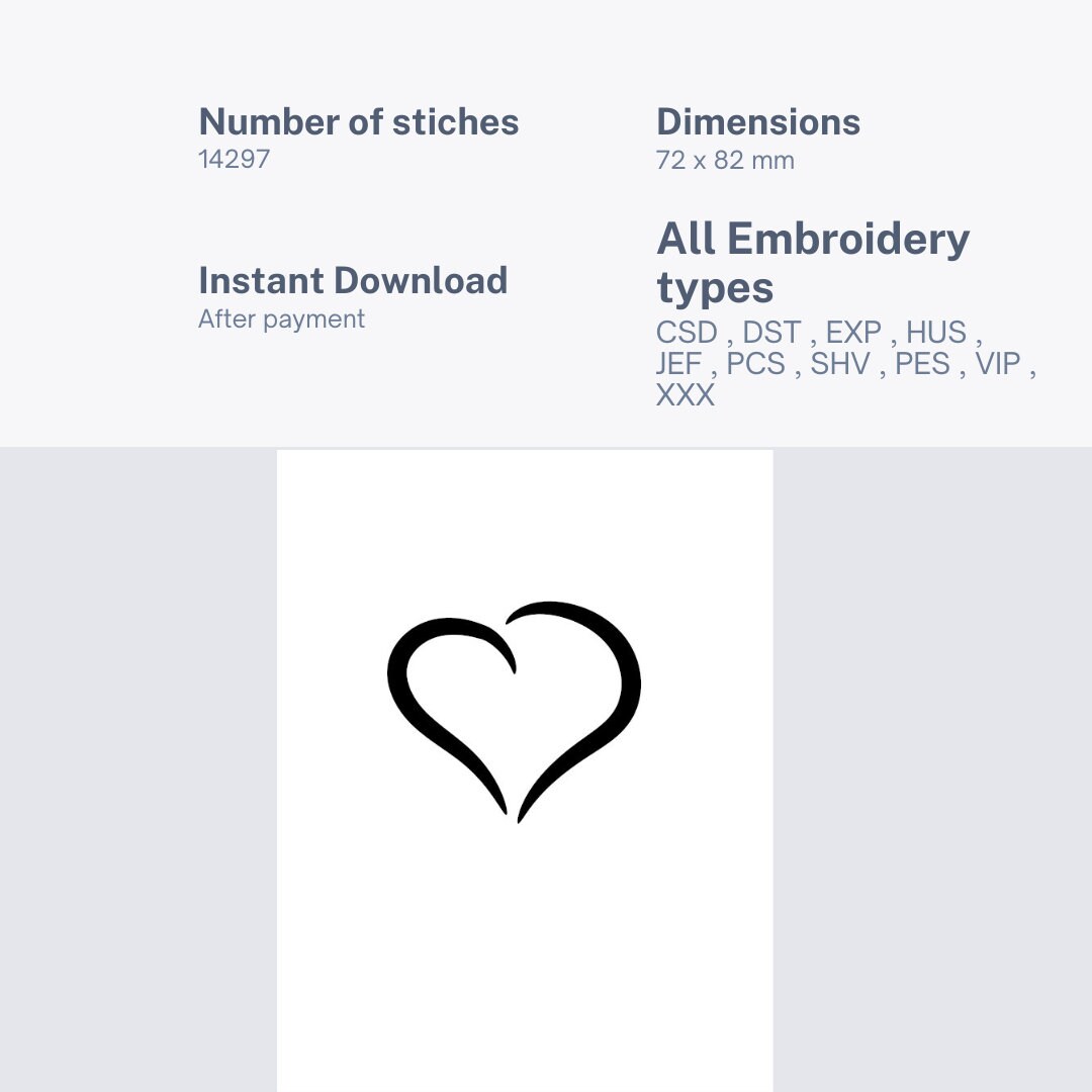 Open Heart Embroidery Designs Instant Download All Formats , Machine ...