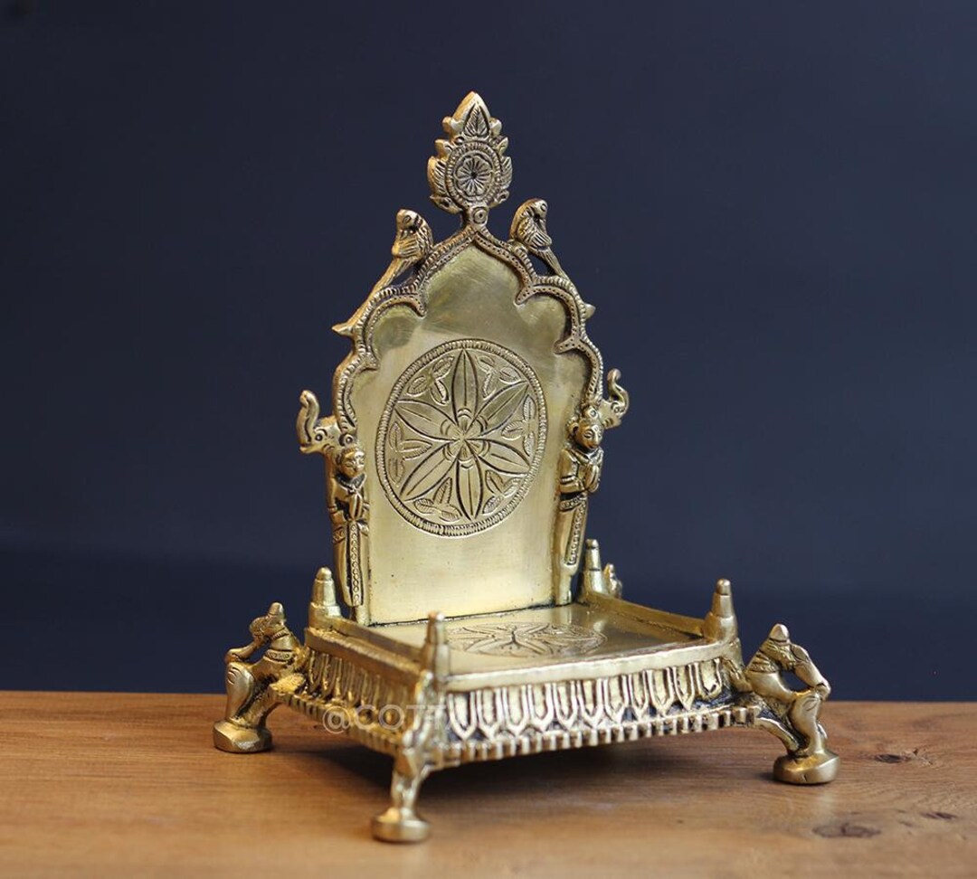 Brass Singhasan - Etsy