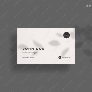 Business Card Mock up Name Card Mockup Place Card Mockup Mockup Minimal ...