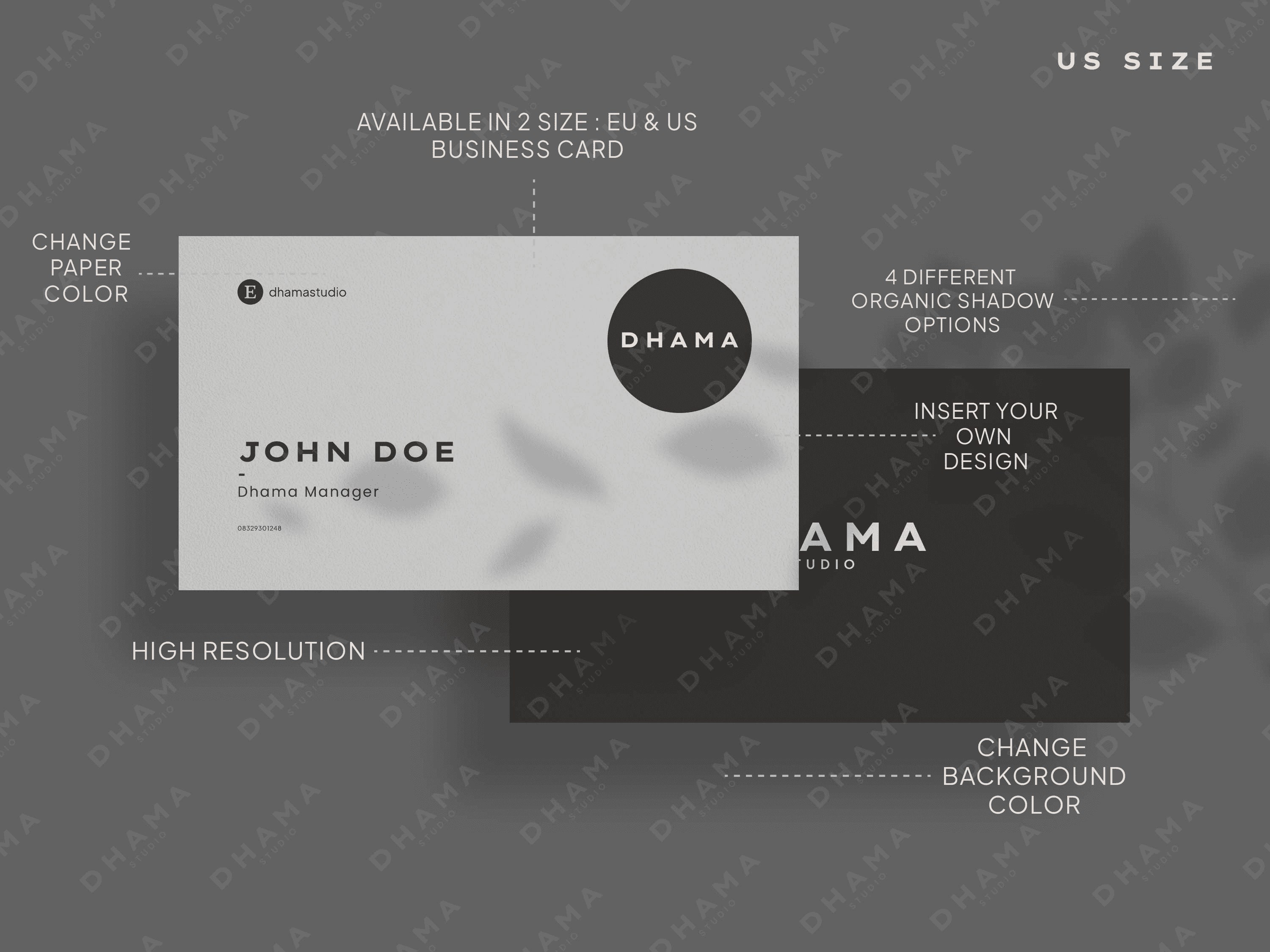 Business Card Mock up Name Card Mockup Place Card Mockup Mockup Minimal ...