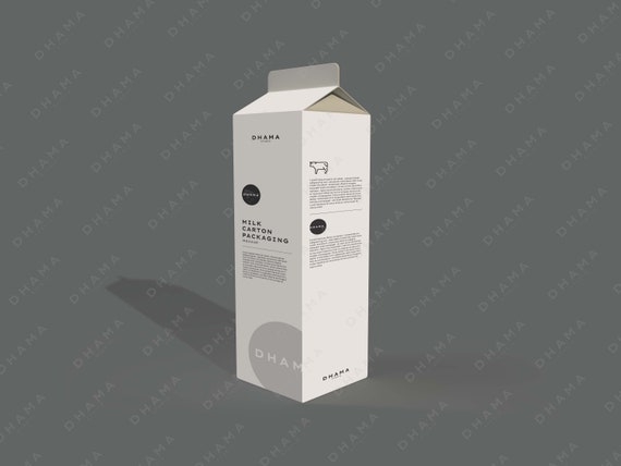 Milk Carton Mock up Milk Packaging Label Mockup Minimal Mockup - Etsy