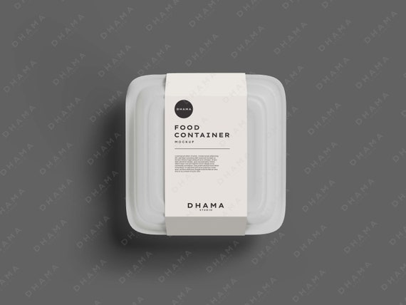 Food Container Mock up Food Packaging Label Mockup Minimal - Etsy