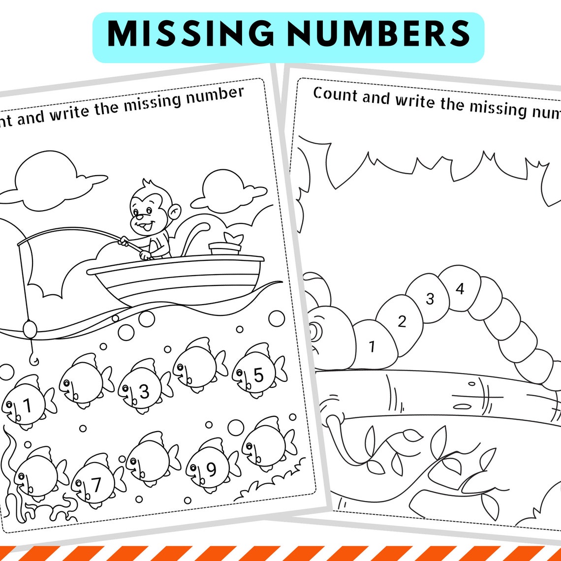 Counting Worksheet, Printable Kindergarten Math Workshee ,count Number ...