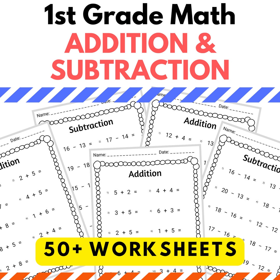 First Grade Math Worksheet,1st Grade Math Worksheet,grade 1 Addition ...
