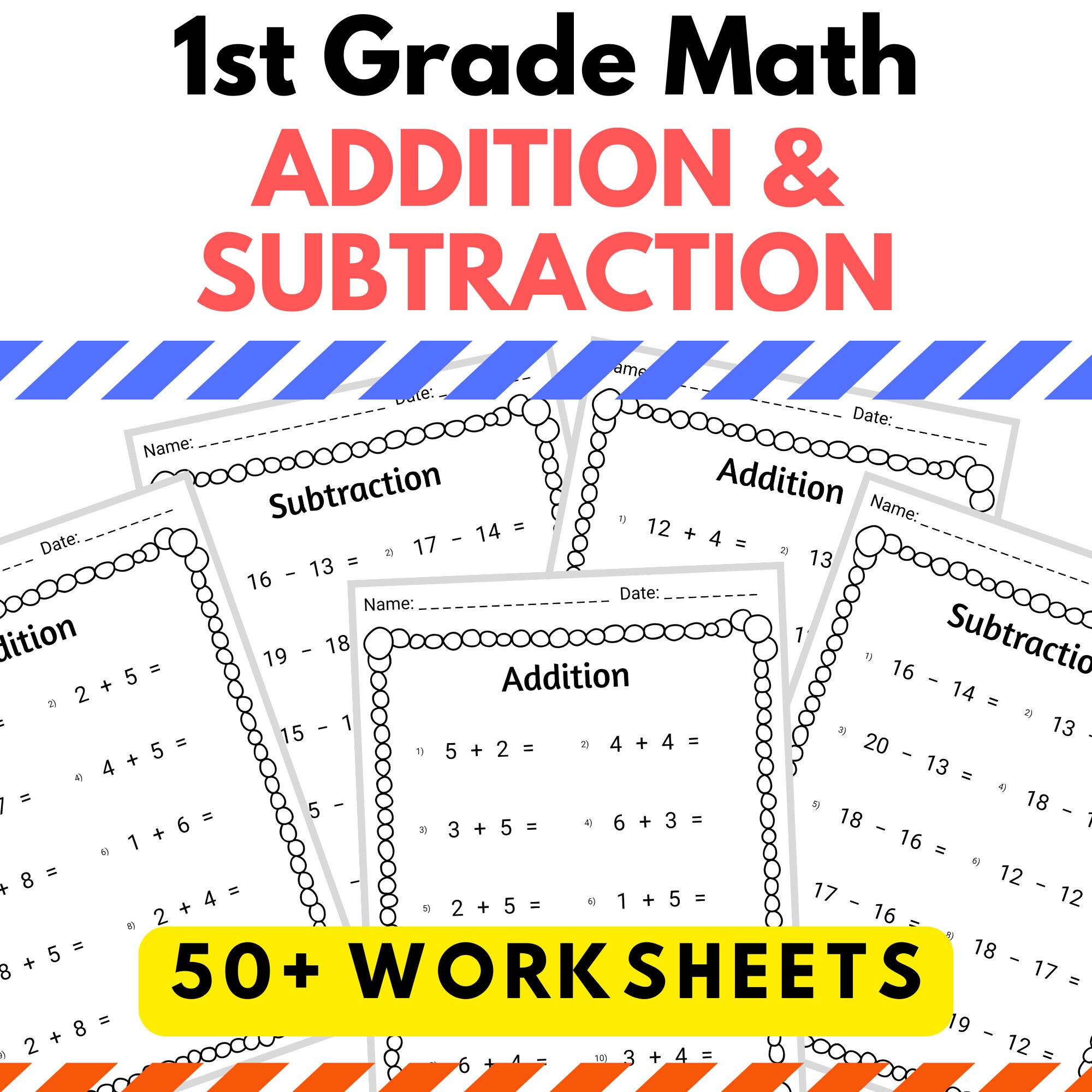 First Grade Math Worksheet,1st Grade Math Worksheet,grade 1 Addition ...