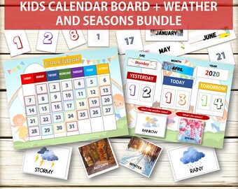 Montessori Morning Board | Etsy