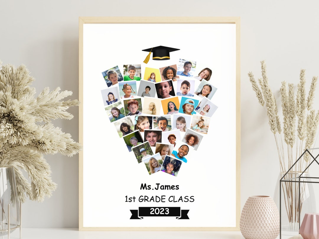 Thank You Teachers Gift,school Template in Canva,class Photo, School ...