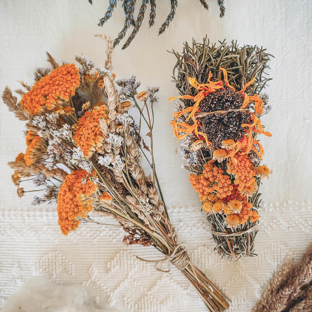Lughnasadh/lammas Smudge Stick - Harvest Rituals, Prosperity - Rosemary ...
