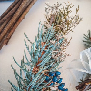 Yule Juniper & Blue Spruce Smudge Stick With Bundle - Small Bouquet ...